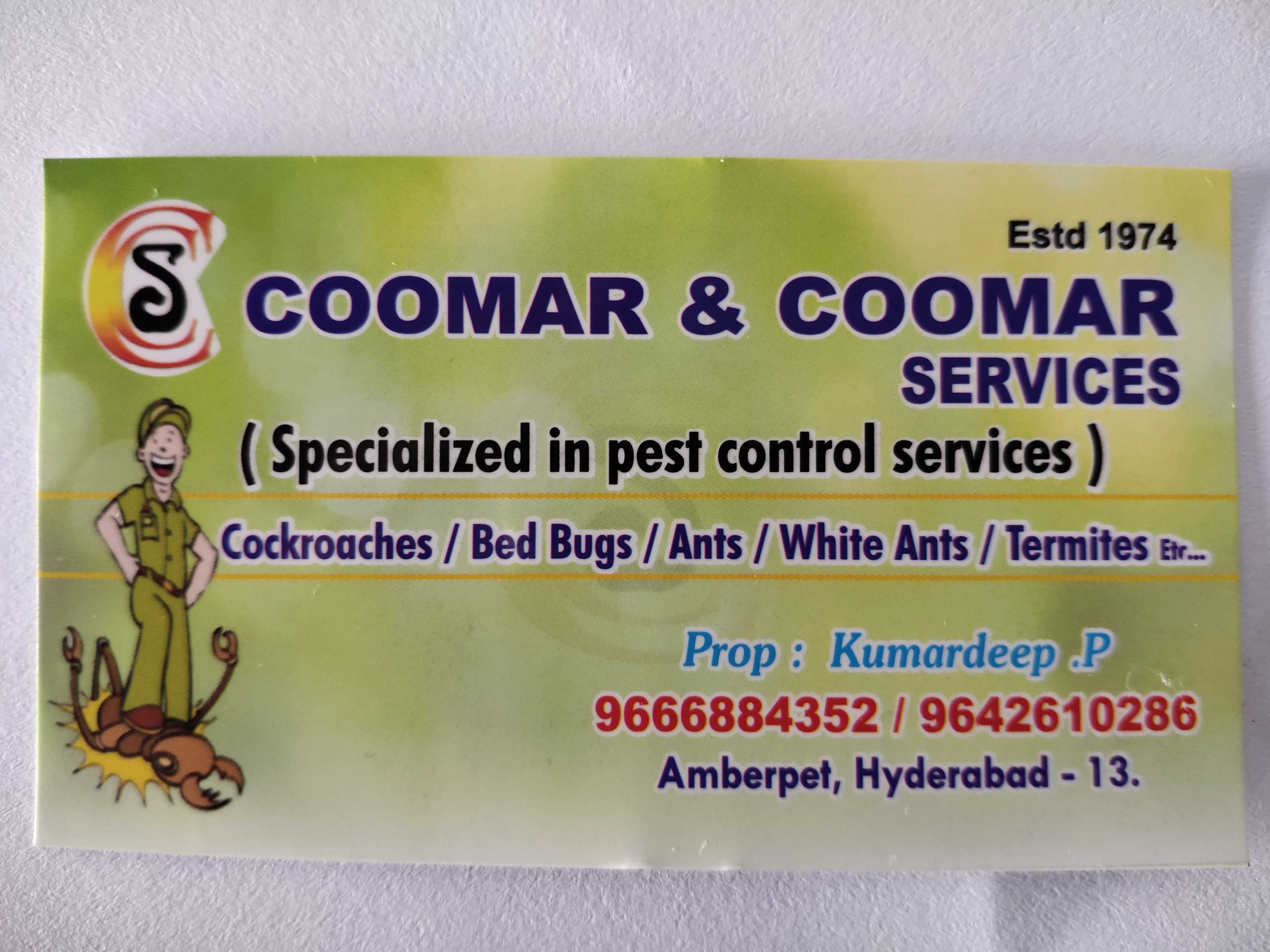 Coomar and Coomar Services in Sarada Nagar - Best pest control service ...