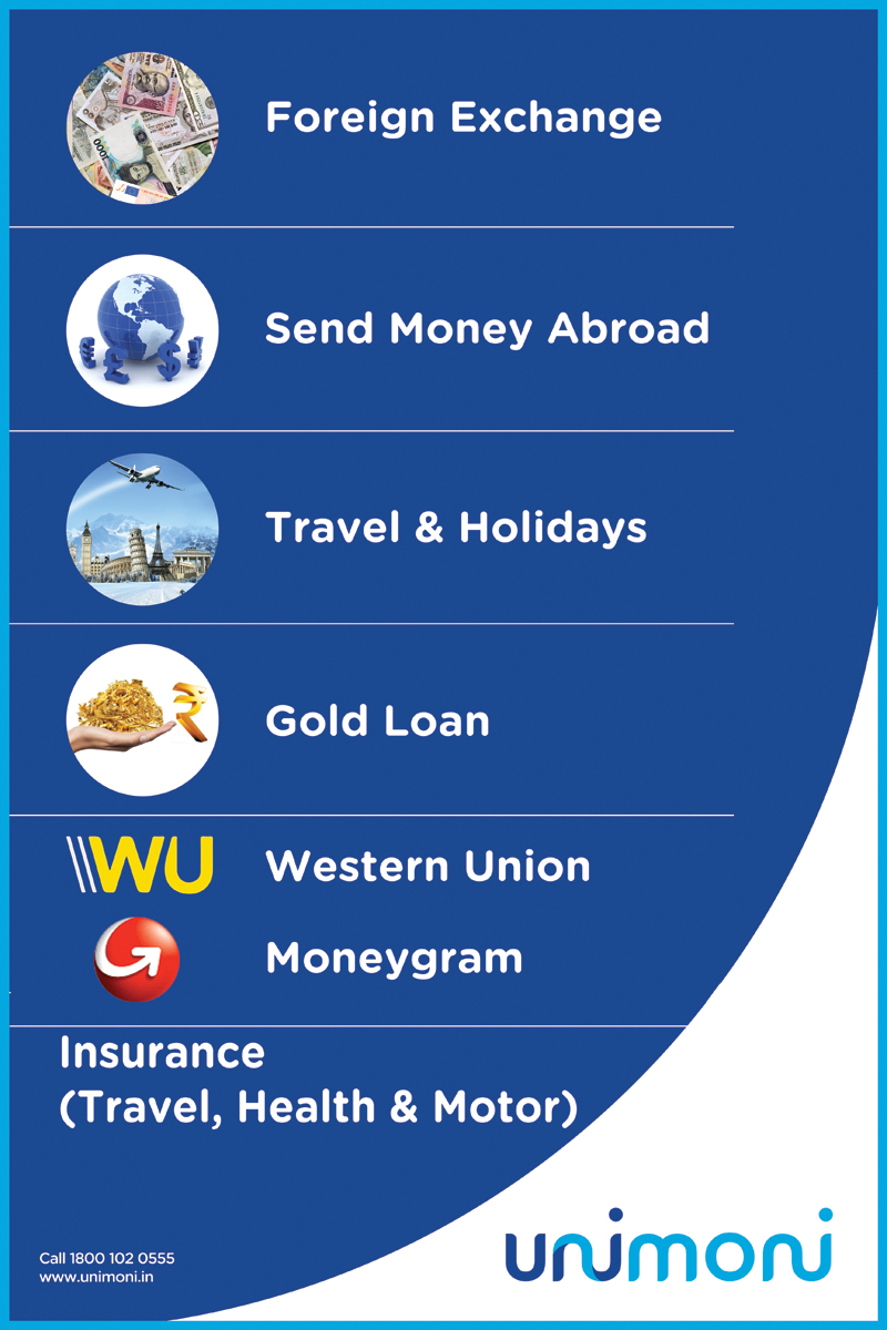 Foreign Currency Exchange & Money Transfer Services in Eshwar Nagar, Manipal | Unimoni Financial ...